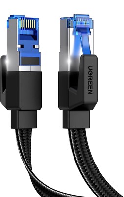 UGREEN Ethernet Cable CAT840Gbps 2000MHz CAT 8 Networking Cotton Round ...