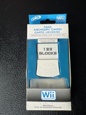 Intec 123 Blocks Wii Gamecube Max Memory Card Gamers Lifetime Warranty ...