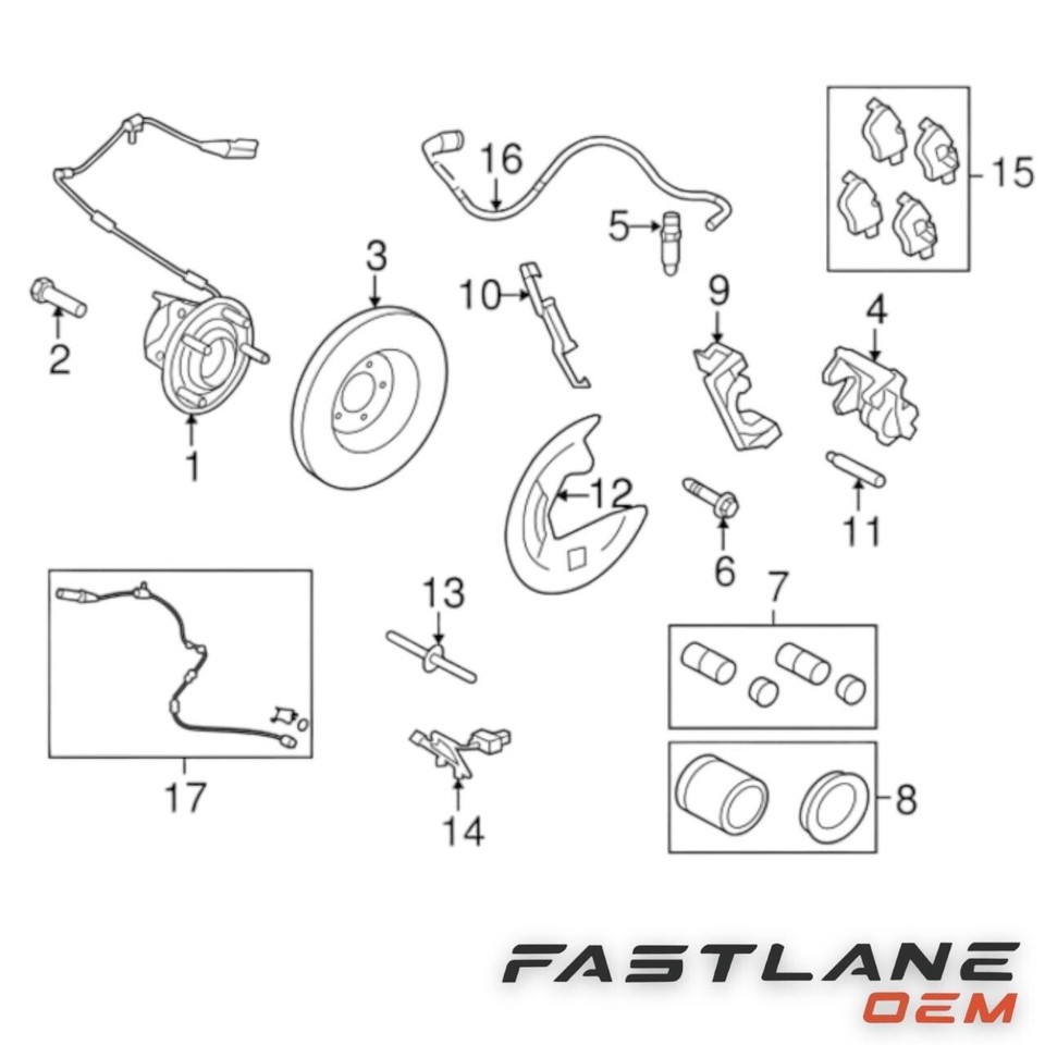 2006-2019 JAGUAR XF/XK/XJ CALIPER SUPPORT SPRING NEW OEM C2P17596 | eBay