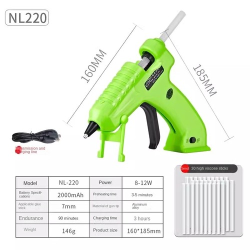 Cordless Hot Melt Glue Gun Unplugged Handmade Melting Glue Gun Usb ...