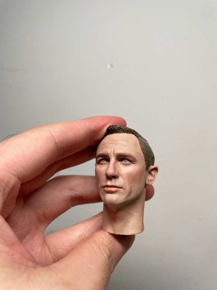 1:6 Daniel Craig James Bond Head Sculpt Model For 12" Male Action ...