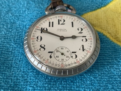 Vintage ORVIN 17J pocket watch Tradition Watch Co.sox, Unadjusted, a ...