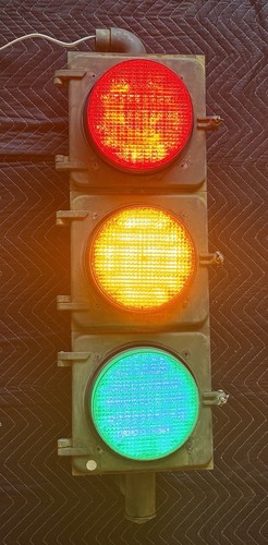 Vintage EAGLE SIGNAL CO Traffic Signal Stop Light w/ GE LEDs | eBay