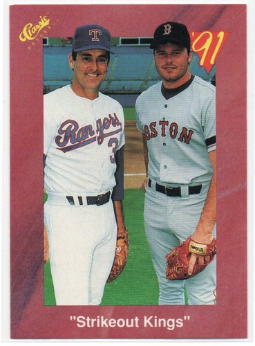Nolan Ryan Roger Clemens 1991 Classic II #T97 Strikeout Kings Rangers ...
