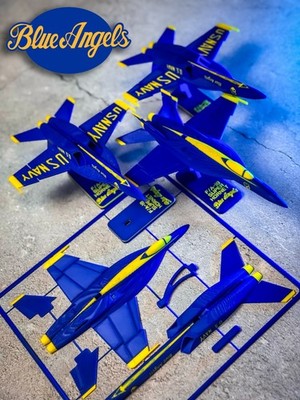 F/A-18 Super Hornet Blue Angels Plane Kit Card – 3D Puzzle Model | eBay
