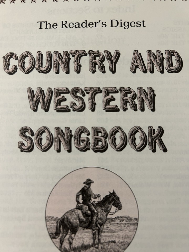 Country and Western Songbook The Reader’s Digest 1983 Hardcover ...