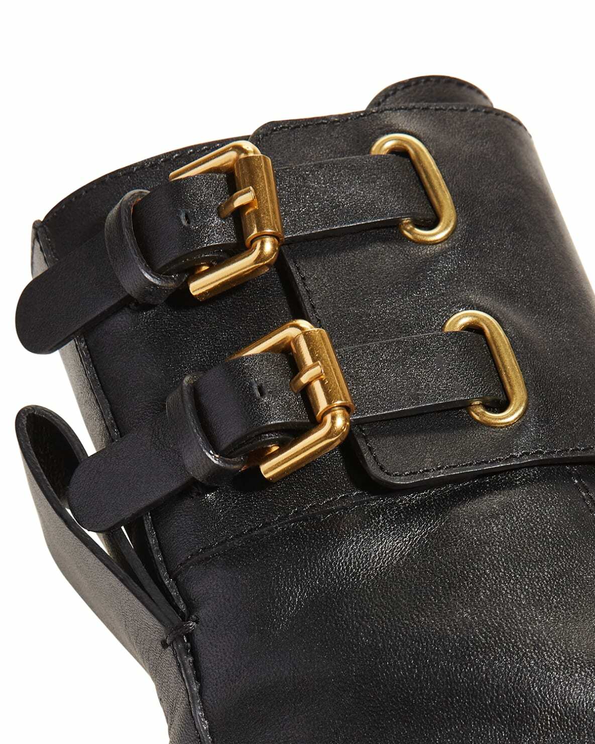See by Chloe "Mallory" Buckle-Cuff Moto Combat Booties* US 11, EU 41.5 ...