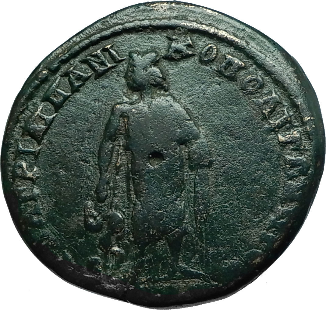 MACRINUS 217AD Ancient Roman Coin Nicopolis ad Istrum ASCLEPIUS ...