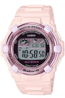 Casio Watch Baby-G Radio Solar 2021 Model BGR-3000UCB-4JF Ladies Pink ...
