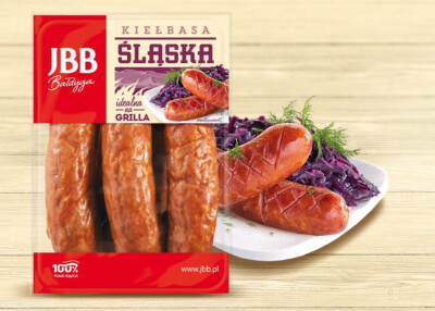 JBB Kielbasa Slaska/Silesian Pork Smoked Sausage Approx 1250g 1st Class ...