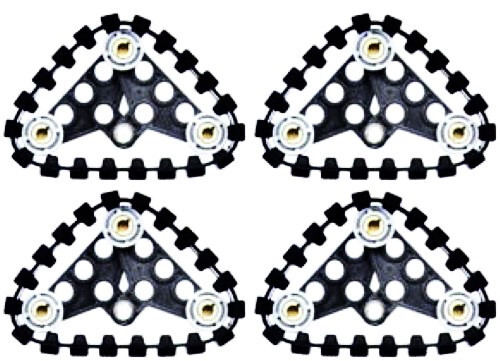 4 LEGO Mini Rubber Tread Links Assembly (technic,tracks,crane,tank ...