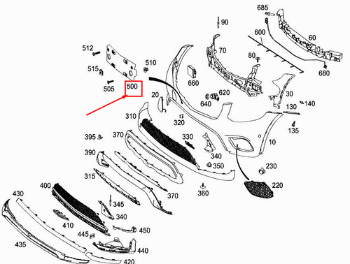 NEU MERCEDES-BENZ GLC X253 VORDERKENNZEICHEN A2538800244 ORIGINAL | eBay