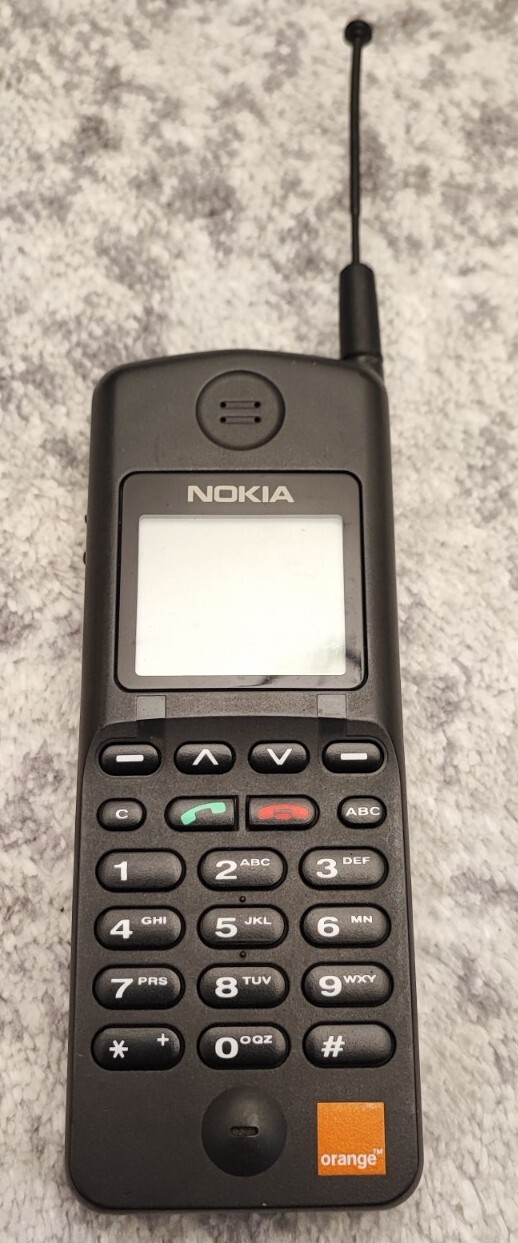 NOKIA NHK-1XA MOBILE PHONE COLLECTORS CLASSIC VINTAGE BRICK TELEPHONE ...