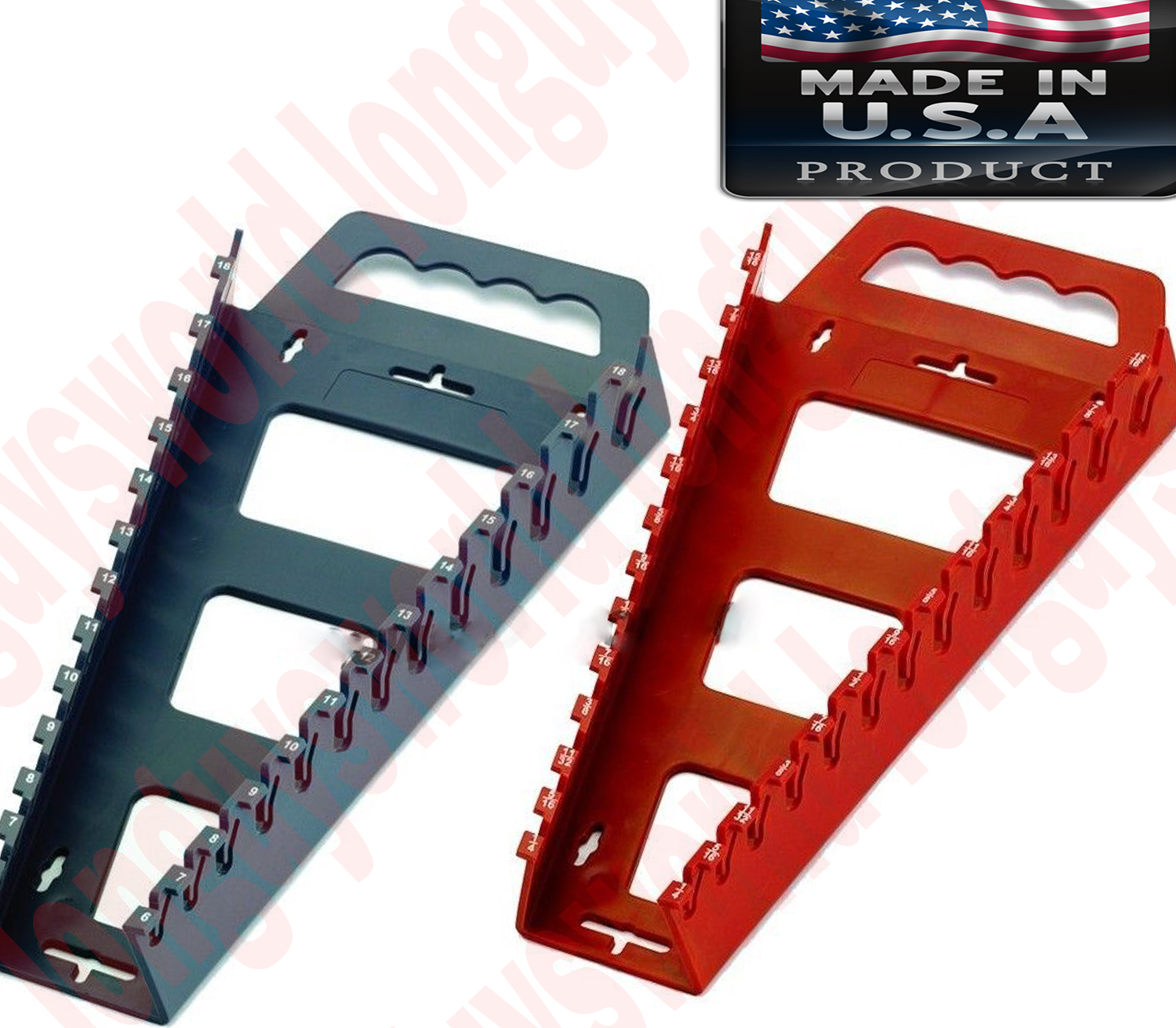 METRIC SAE SOCKET HOLDER RAIL RACK ORGANIZER WRENCH TORX TRAY DIVIDER ...