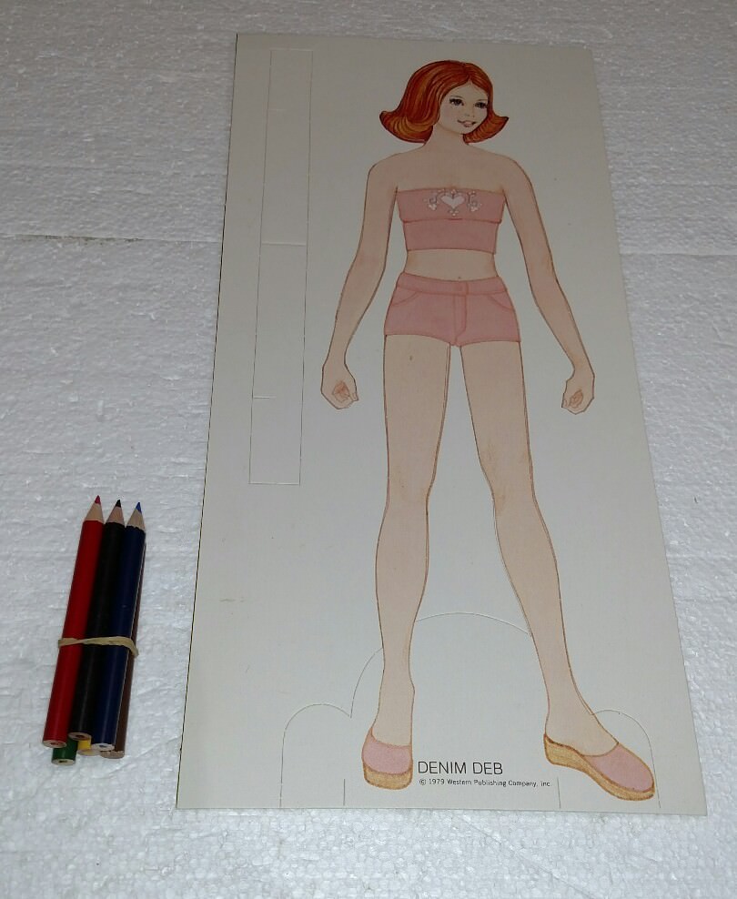 WHITMAN 1979 DENIM DEB'S BRAND NEW DESIGN A FASHION PAPER DOLL KIT | eBay