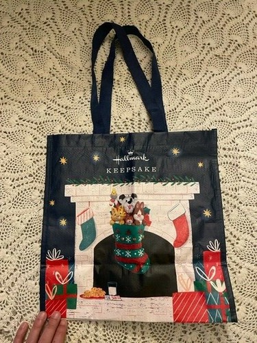 Hallmark Keepsake Christmas Ornament Debut Tote Bag 2021 - Blue | eBay