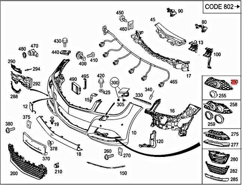 Genuine MERCEDES BBDC S204 W204 C-CLASS W204 Cover 2048850123 | eBay