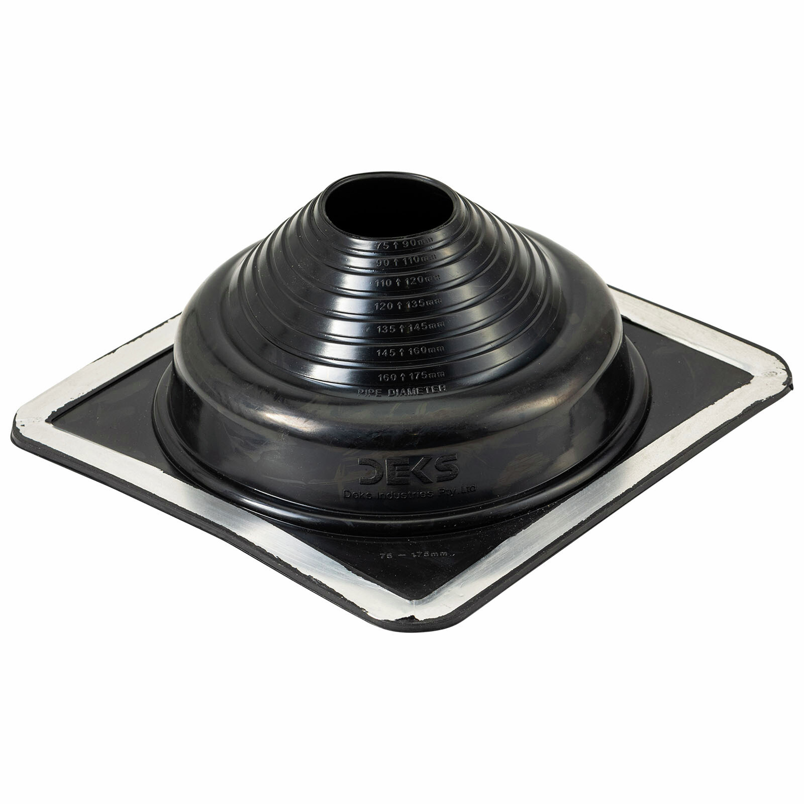 Deks 75 - 175mm Black Dektite Premium Roof Flashing Home Plumbing ...