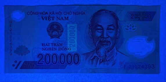 200,000 Vietnam Dong VND Circulated CIR Banknote Currency Polymer ...