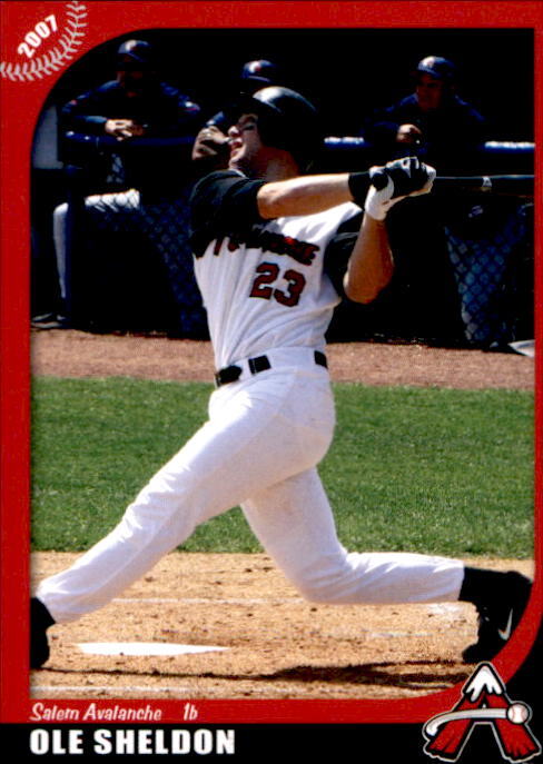 2007 Salem Avalanche Grandstand #23 Ole Sheldon Roseburg Oregon OR ...