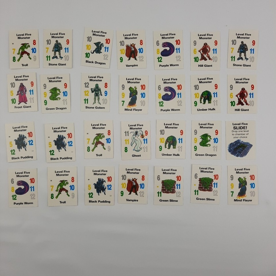 Vintage "The New Dungeon" Board Game Replacement Level Five Monster ...