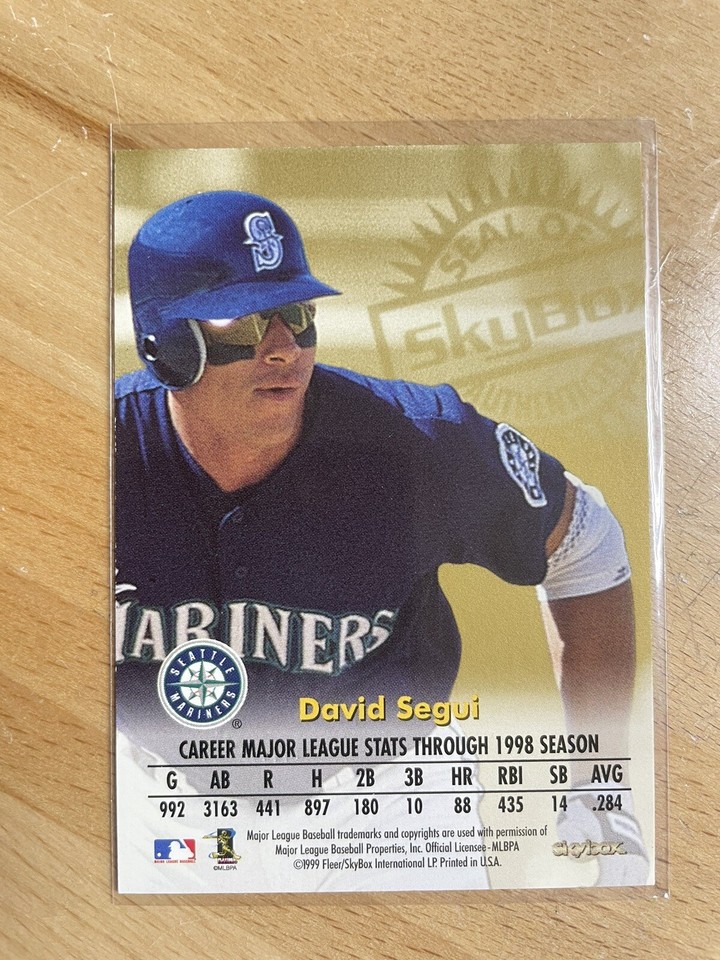 1999 Skybox Premium David Segui Autographics On Card Auto- Mariners | eBay