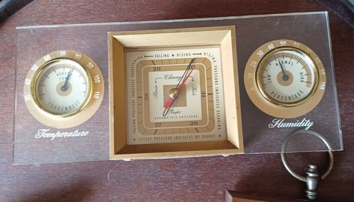 Vintage Instrument Co.Thermometer Humidity Barometer Health Zone Gauge ...