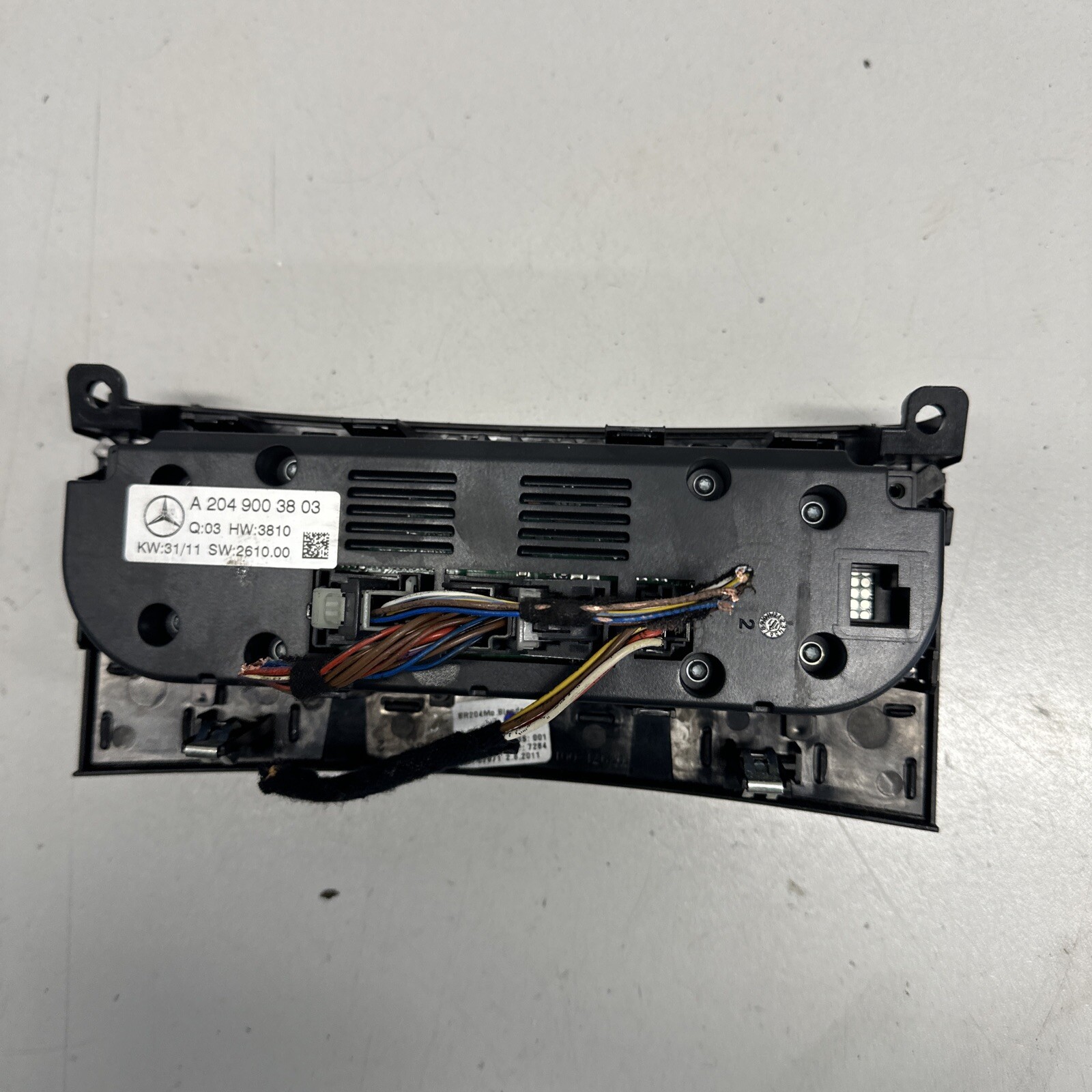 Mercedes-Benz C W204 2013 Diesel Climate Control Unit A2049003803 ...