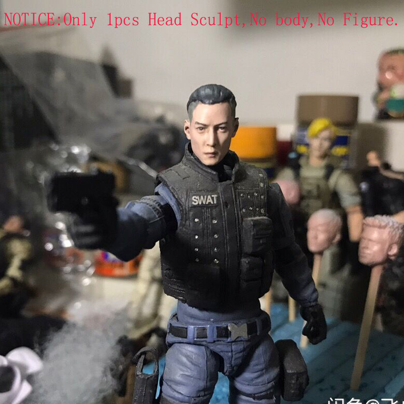 Delicate Painted 1/18 Scale Asia Actor Daniel Wu Head Sculpt Fit 3.75 ...