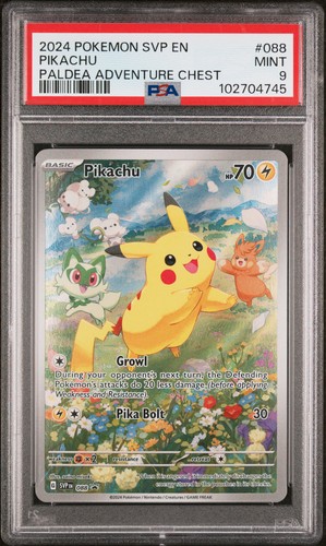 2024 POKEMON SVP EN-SV BLACK STAR PROMO PALDEA ADVENTURE CHEST PIKACHU ...