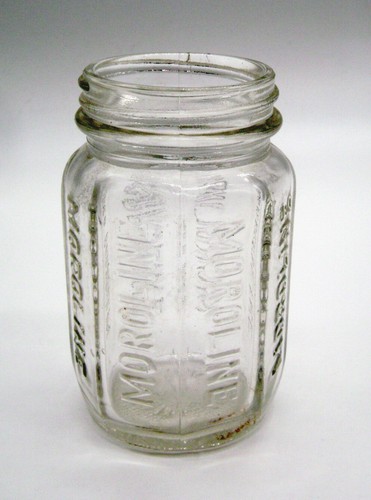 1940's Moroline Petroleum Jelly Jar 8 Panels Embossed Glass | eBay