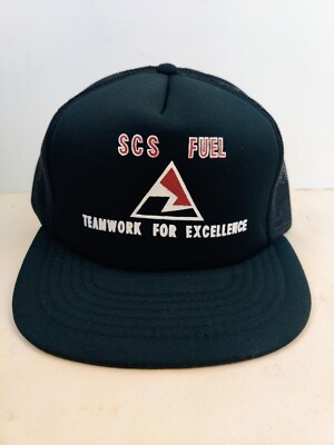 Vintage SCS Fuel Oil Gas Trucker Hat Snapback Dad Cap | eBay