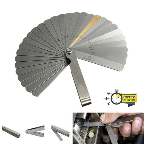 32 Blade Feeler Filler Gauge Spark Plug Gap Metric Imperial Measuring ...