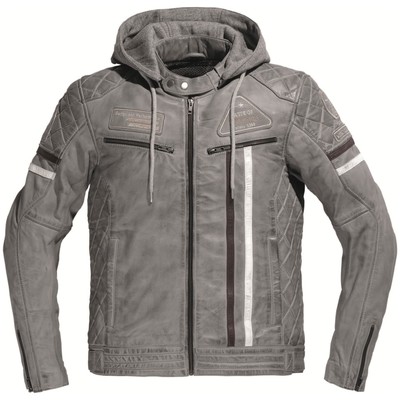 Difi Detroit Hommes Retrojacke en Cuir - Gris | eBay