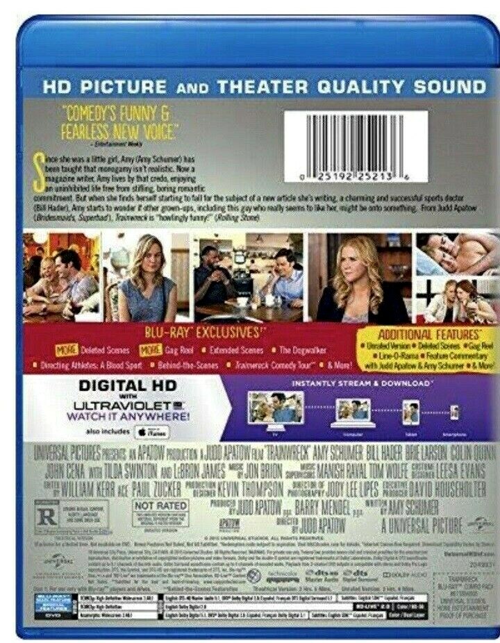 Trainwreck (Blu-ray/DVD, 2015, 2-Disc Set) 25192252136| eBay