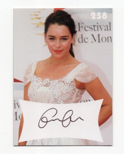 Emilia Clarke 258 West Authentic Signatures Series Autograph Ultra Rare ...