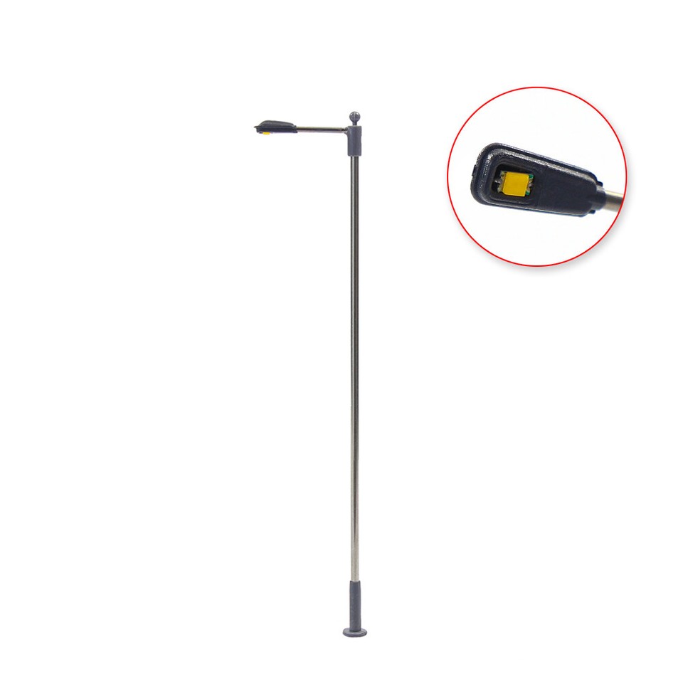 LQS10 10pcs Model Railway Train Lamp Post Street Lights HO OO Scale ...