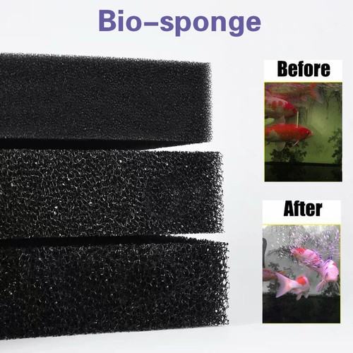Aquarium Fish Tank Bio Filter Sponge Foam Pad Fine Mesh Biological ...