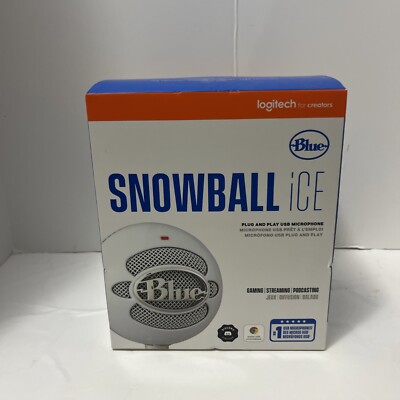 Logitech for Creators Blue Snowball iCE USB Microphone for Gaming ...
