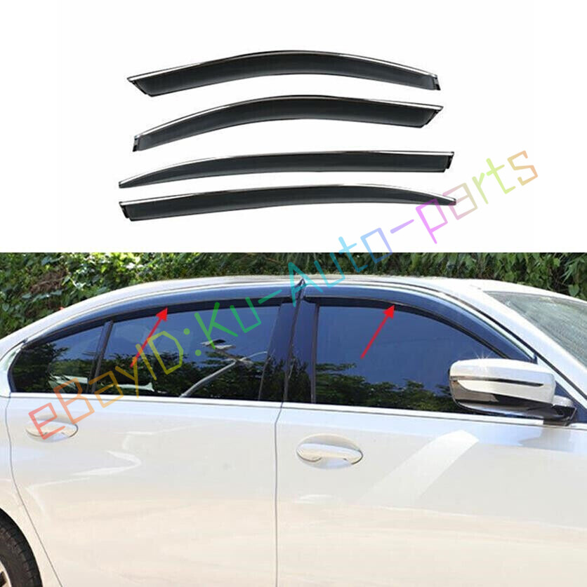 For BMW 3-Series M3 G20 2019-2023 ABS Clear Side Window Visor Vent ...