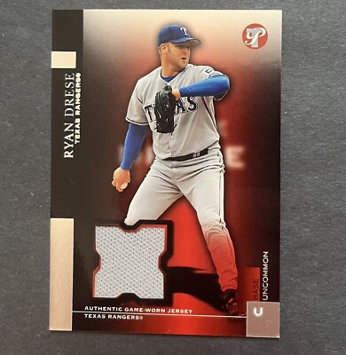 2005 Topps Pristine Base Uncommon /500 Ryan Drese #152 Game Worn Patch ...