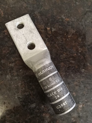 BURNDY YA392N Copper Class B, C, Compression Lug Terminl, 2 Hole HYLUG ...
