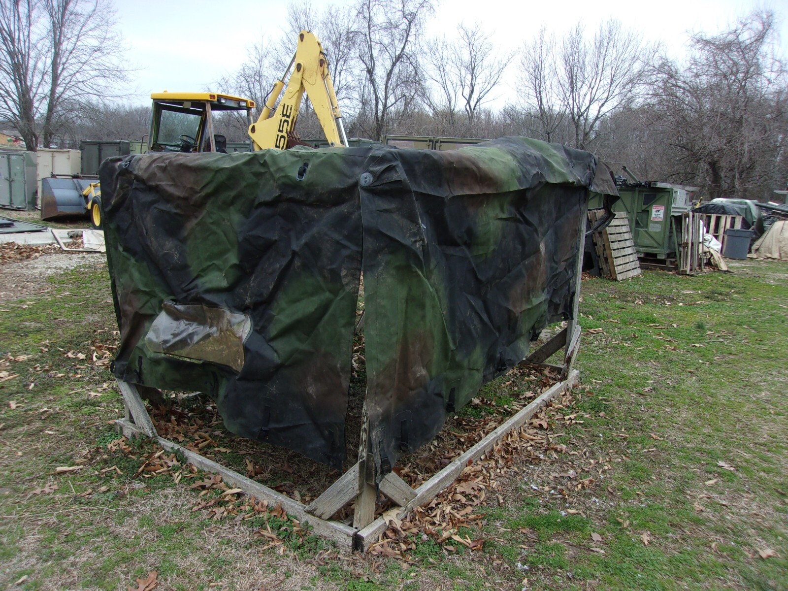 MILITARY SURPLUS CARGO COVER 2 MAN CREW TRUCK TRAILER M998 HMMWV ZIPPER ...