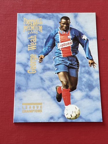 GEORGE WEAH PARIS ST GRMAIN 1995 PANINI CARDS PREMIUM FRANCE PSG RARE ...