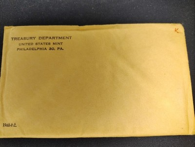 1960-1964 Proof Sets Original Envelope 90% Silver US Mint 5 Coins Per ...