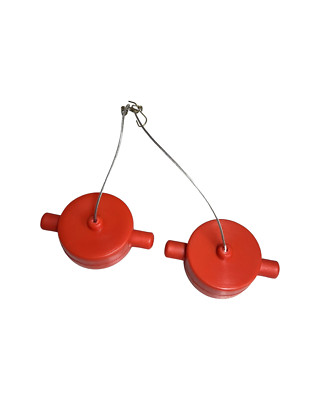 Fire Hydrant Cap X2 Red Plastic with cable BSP | eBay Australia