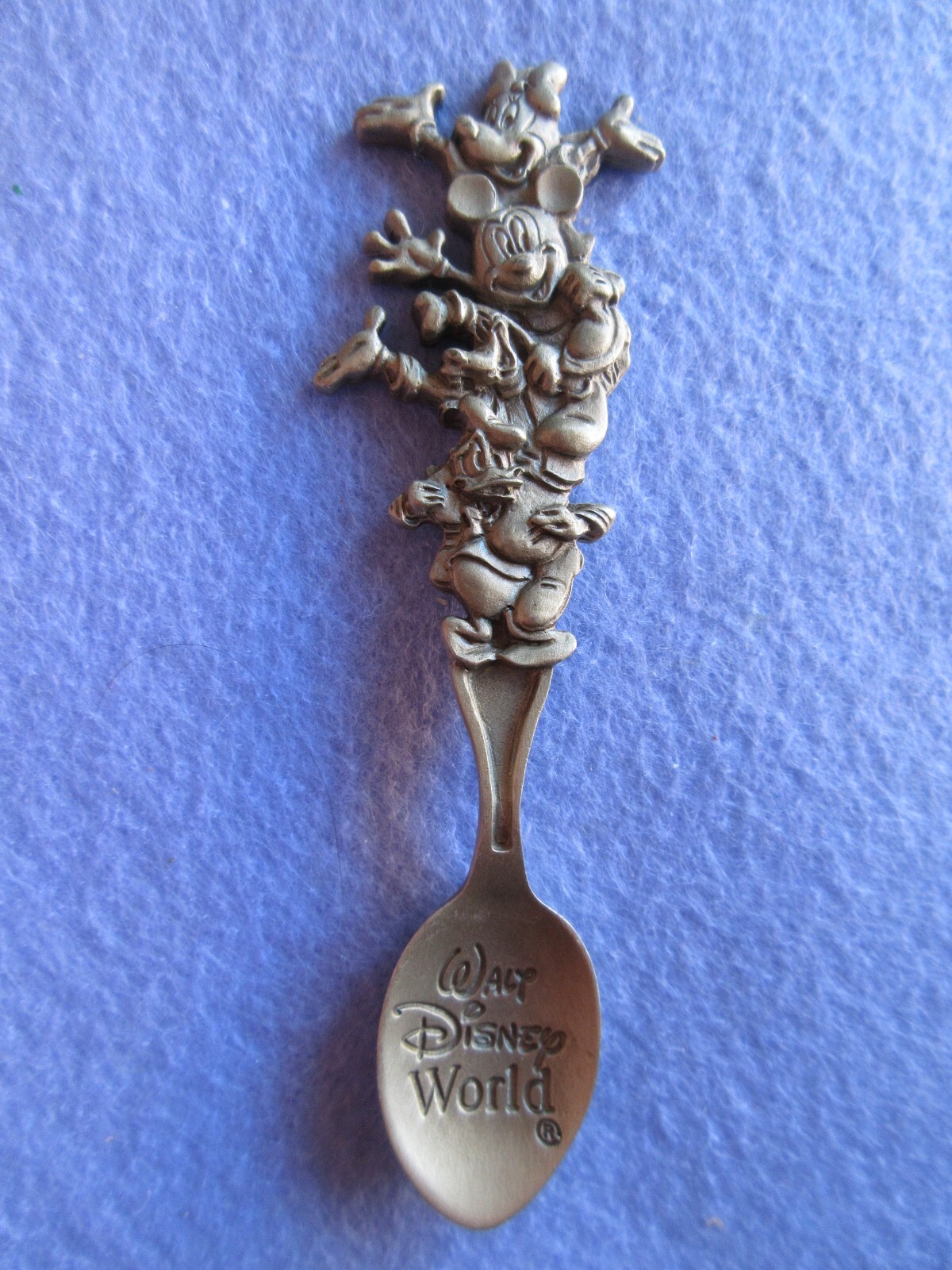 Walt Disney World Pewter Spoon Mickey Minnie Goofy Donald Duck 4" | eBay