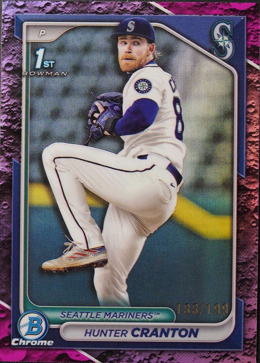 2024 Bowman Draft - Chrome Hunter Cranton #BDC-144 Fuchsia Lunar ...
