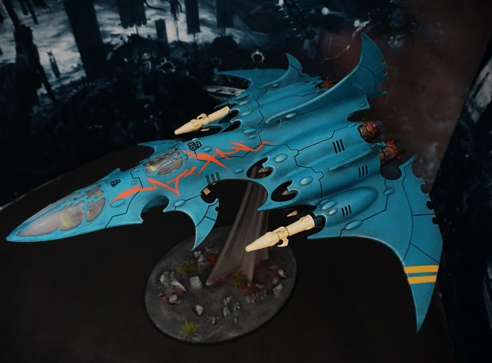 Voidraven Bomber Corsair painted Warhammer 40k Drukhari Aeldari ...