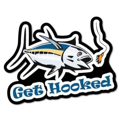 Get Hooked Sticker | eBay